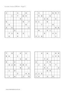 Sudoku GRATUIT à imprimer | Jeu Niveau Difficile, Expert, Facile